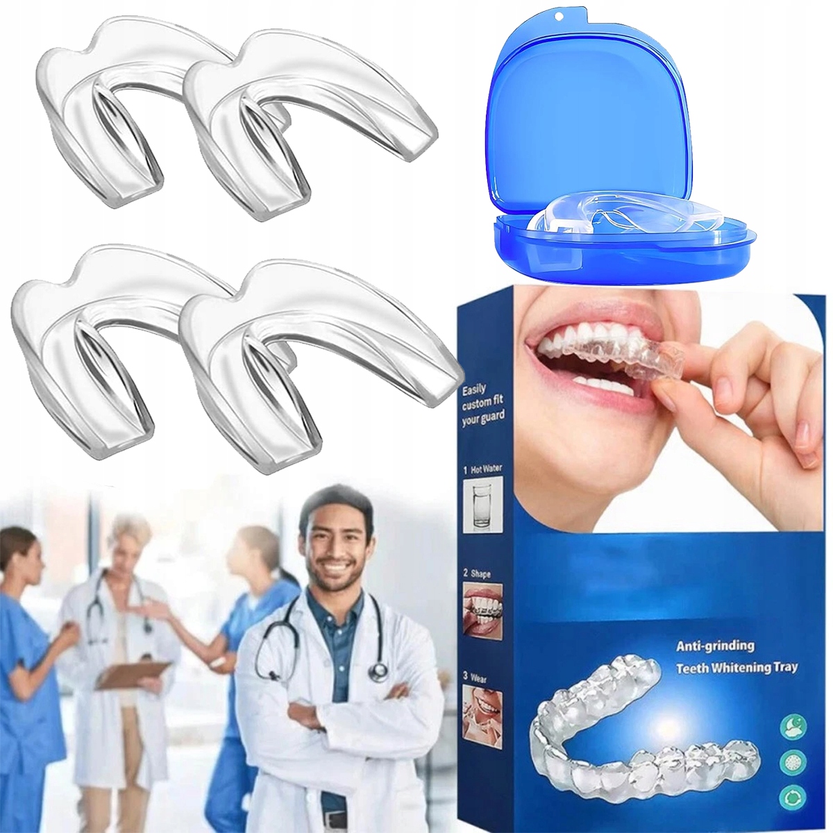 4X SÍN + RELAXÁCIÓS DOBOZ BRUXIZMUS FOGCSÍKORGATÁS ELLENI SÍN ...