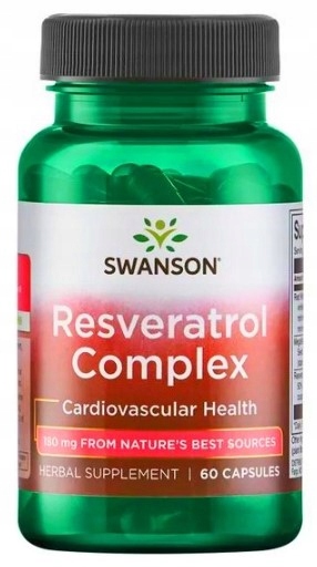 Výživový doplnok Swanson Health Products Resveratrol Complex resveratrol kapsule 0,03 ml 60 ks ...