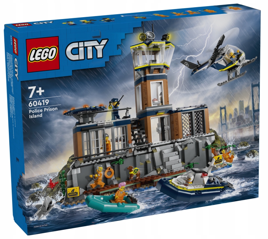 Lego CITY 60419 Policja z Więziennej Wyspy (5702017583716) • Cena ...
