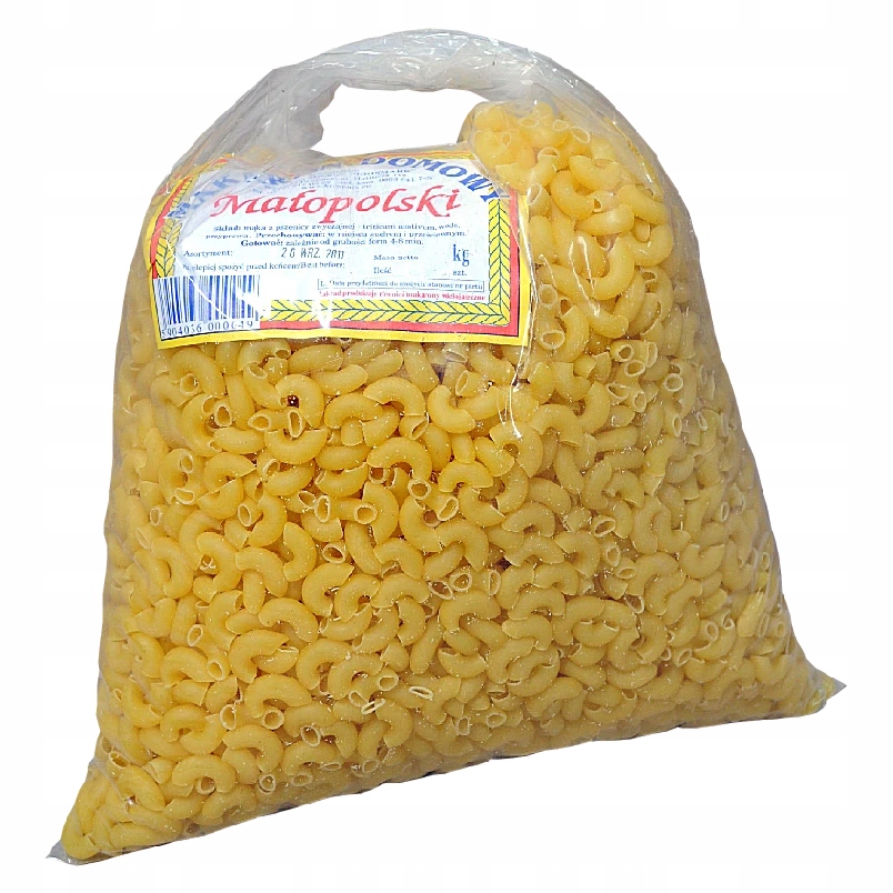MAKARON KOLANKA DO ZUP POTRAW DO SOSÓW DO MAC'N'CHEESE MAŁOPOLSKI 2000g ...
