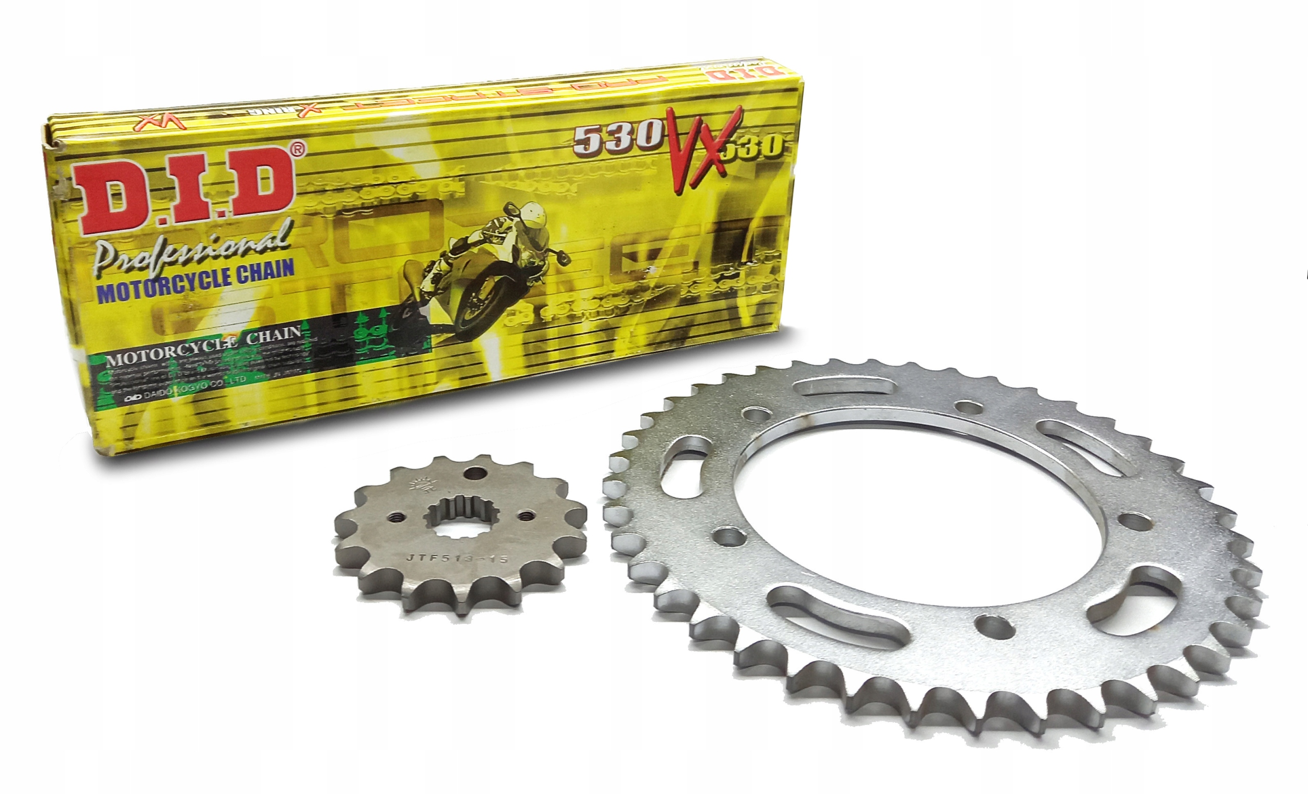 Zestaw Napędowy NAPĘD ZĘBATKA ŁAŃCUCH DID JT YAMAHA R6 600 YZF Mocny X ...