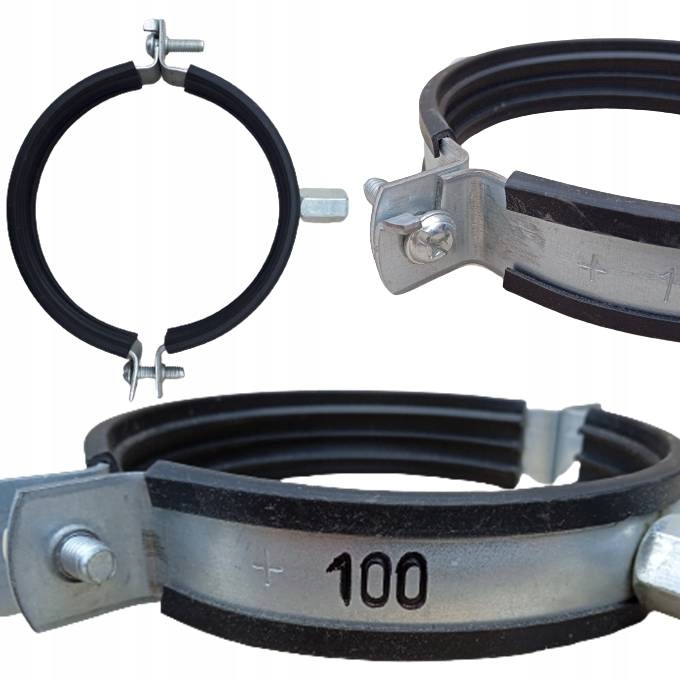 Obejma z uszczelką do rur Spiro fi 100 • Cena, Opinie • Kanały ...