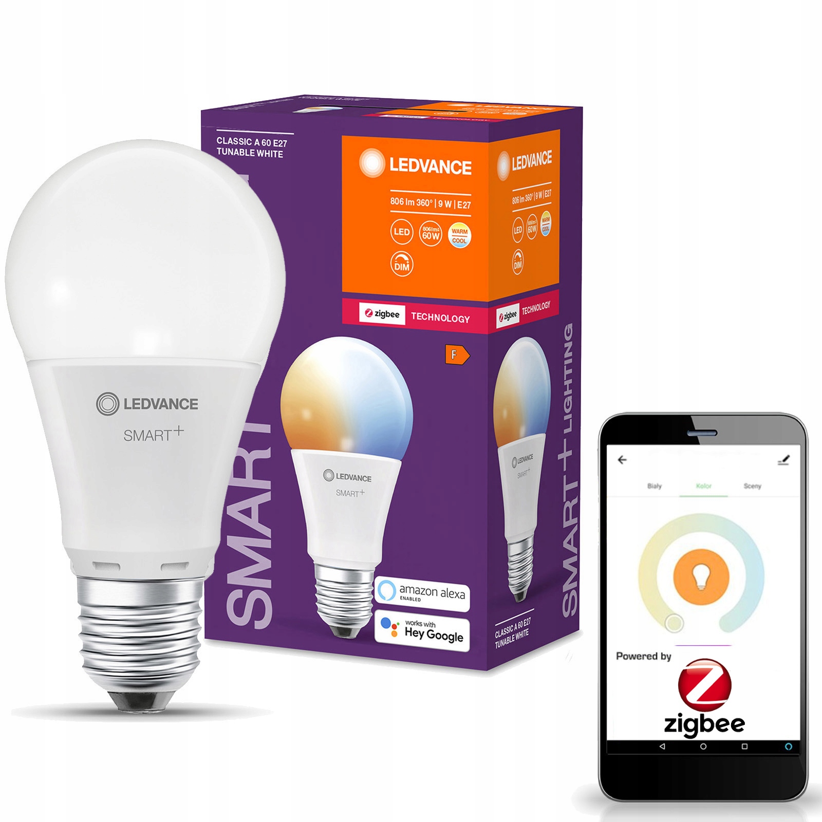 Żarówka LED E27 A60 9W CCT SMART+ ZigBee LEDVANCE (4058075729001) • Cena, Opinie • Źródła ...