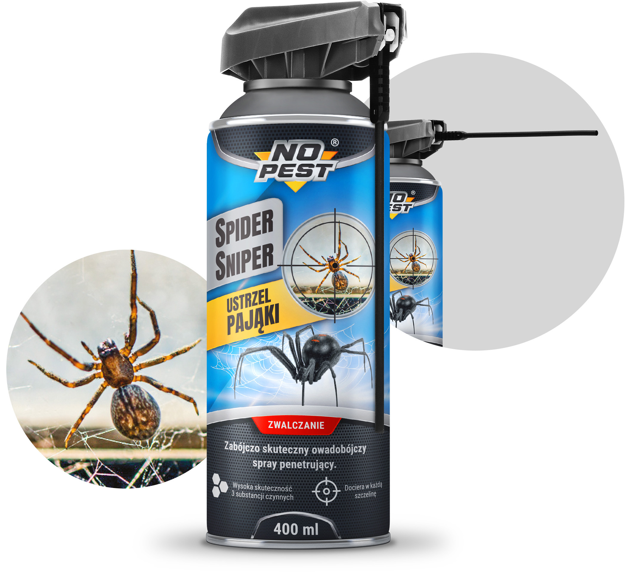 ŚRODEK PREPARAT NA PAJĄKI SPIDER SNIPER NO PEST (Spray, aerozol, oprysk ...