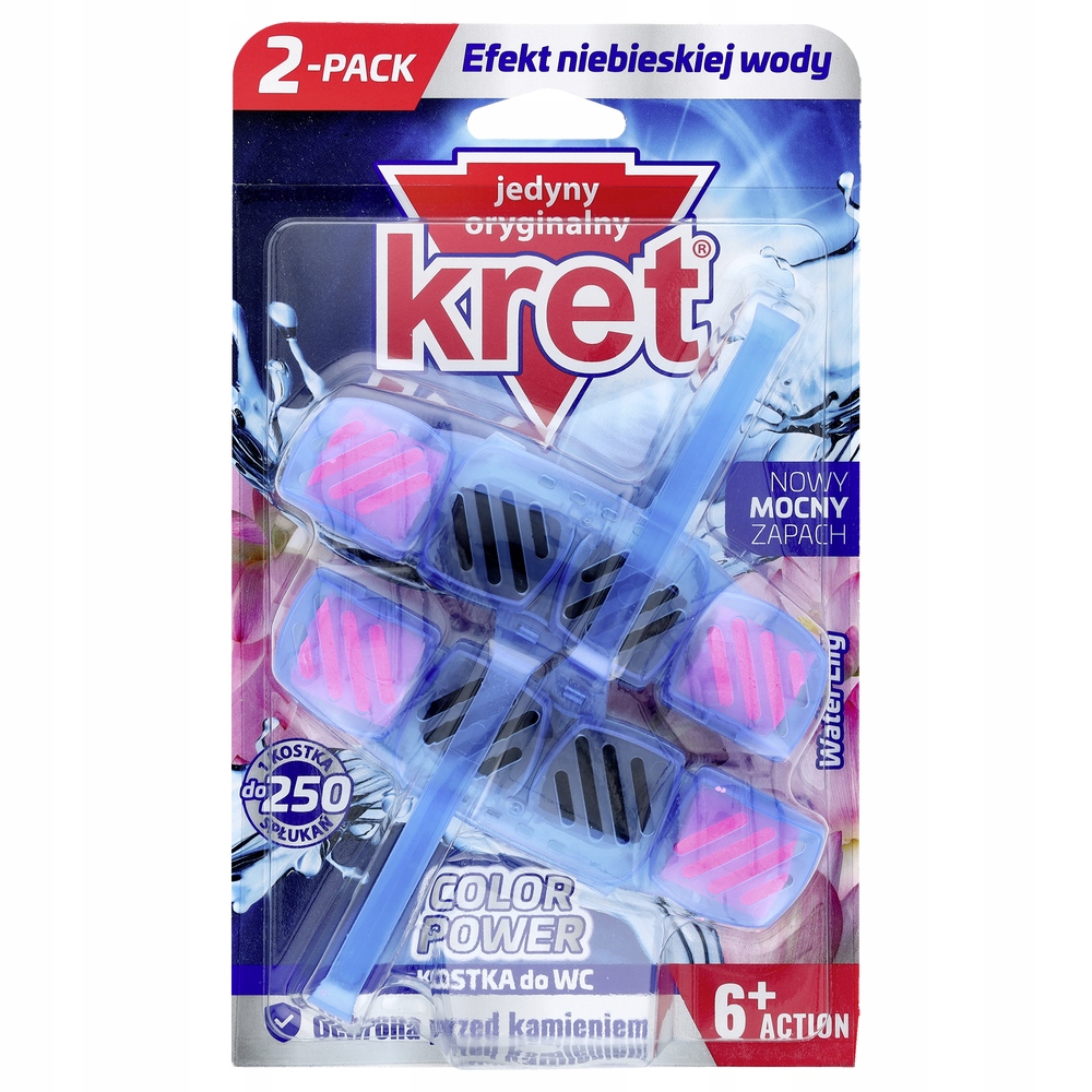 Kret Kostka do WC Color Power WATER LILY 2 x 40 g 13800747272 - Allegro.pl