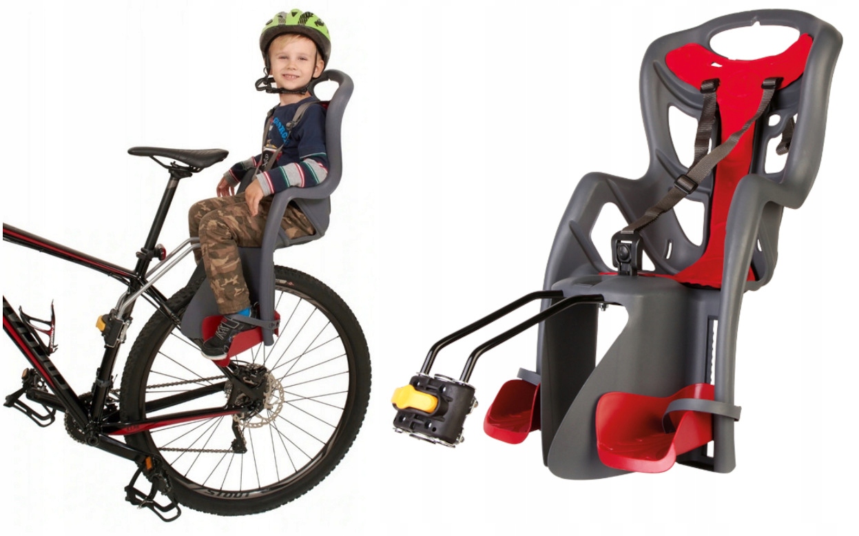 BELLELLI PEPE FOTELIK ROWEROWY MONTOWANY NA RAMĘ BEZPIECZNY - 8020092825611 - 15673190804 - Allegro