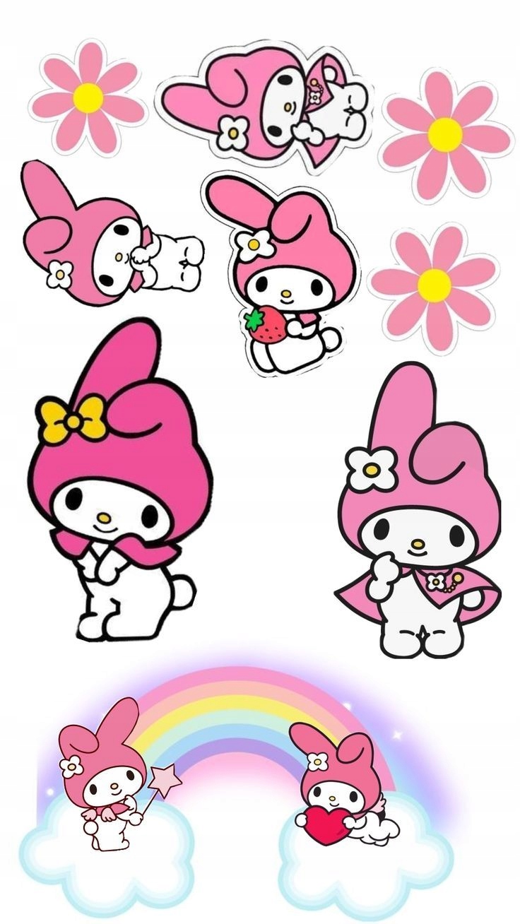 OPŁATEK NA TORT Ehető tortalap MELODY HELLO KITTY mintával + INGYENES névvel #1, • Ár ...