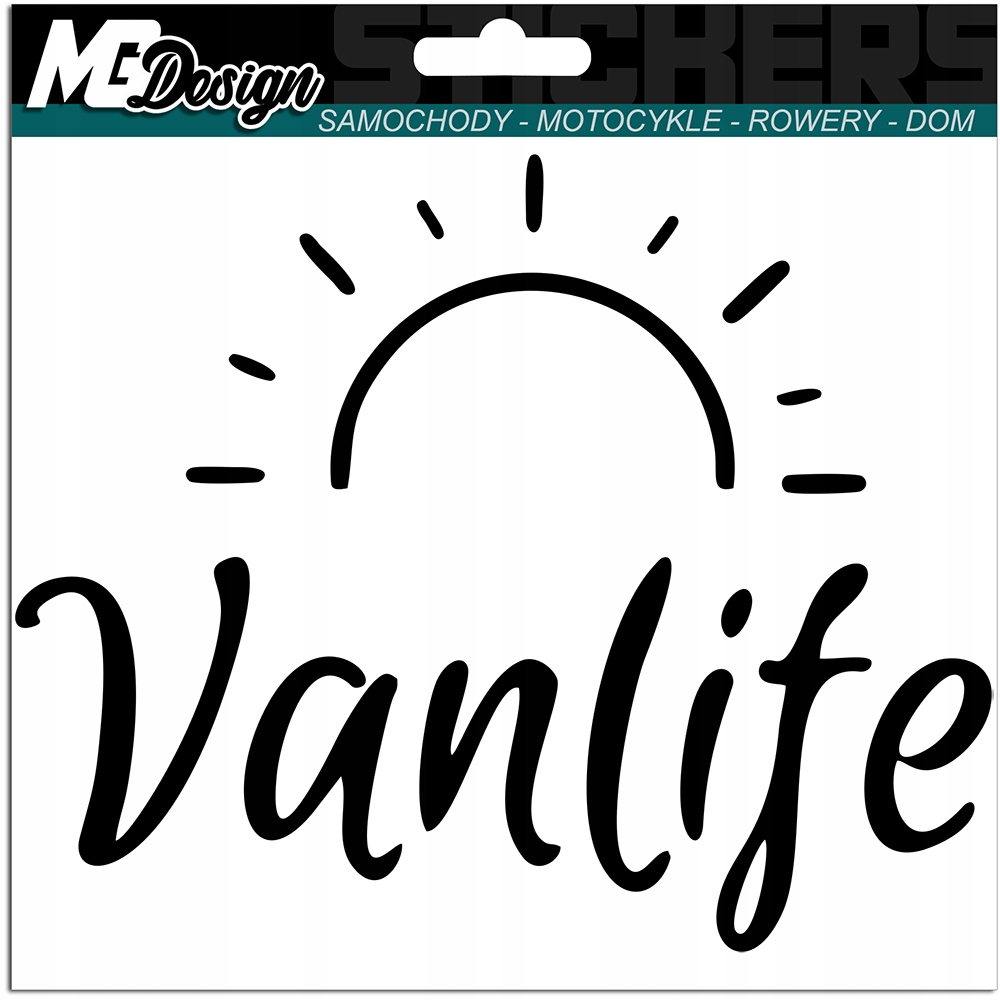 Samolepka na auto VANLIFE KAMPERY SUN 13x15 za 125.00CZK - Allegro