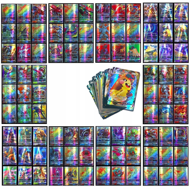 100 Sztuk Legendarnych kart Pokemon GX MEGA - Stan: nowy 40 zł - Sklepy ...