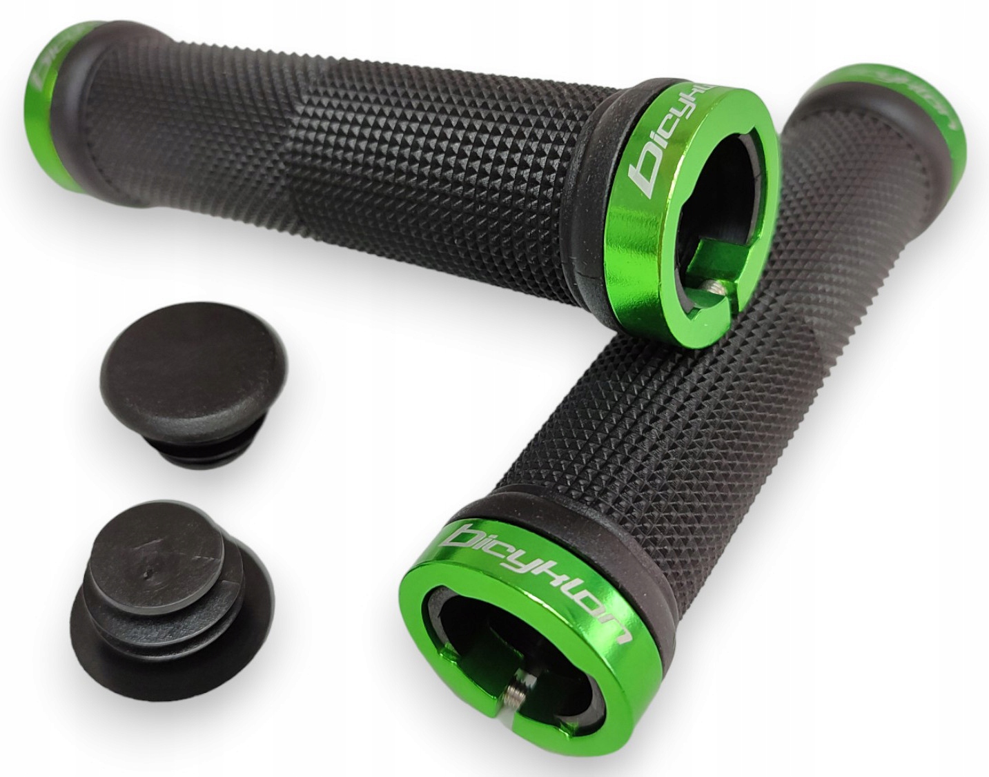 CHWYTY GRIPY Rowerowe Skręcane Na Śruby BICYKLON LOCK-ON - Zielone ...