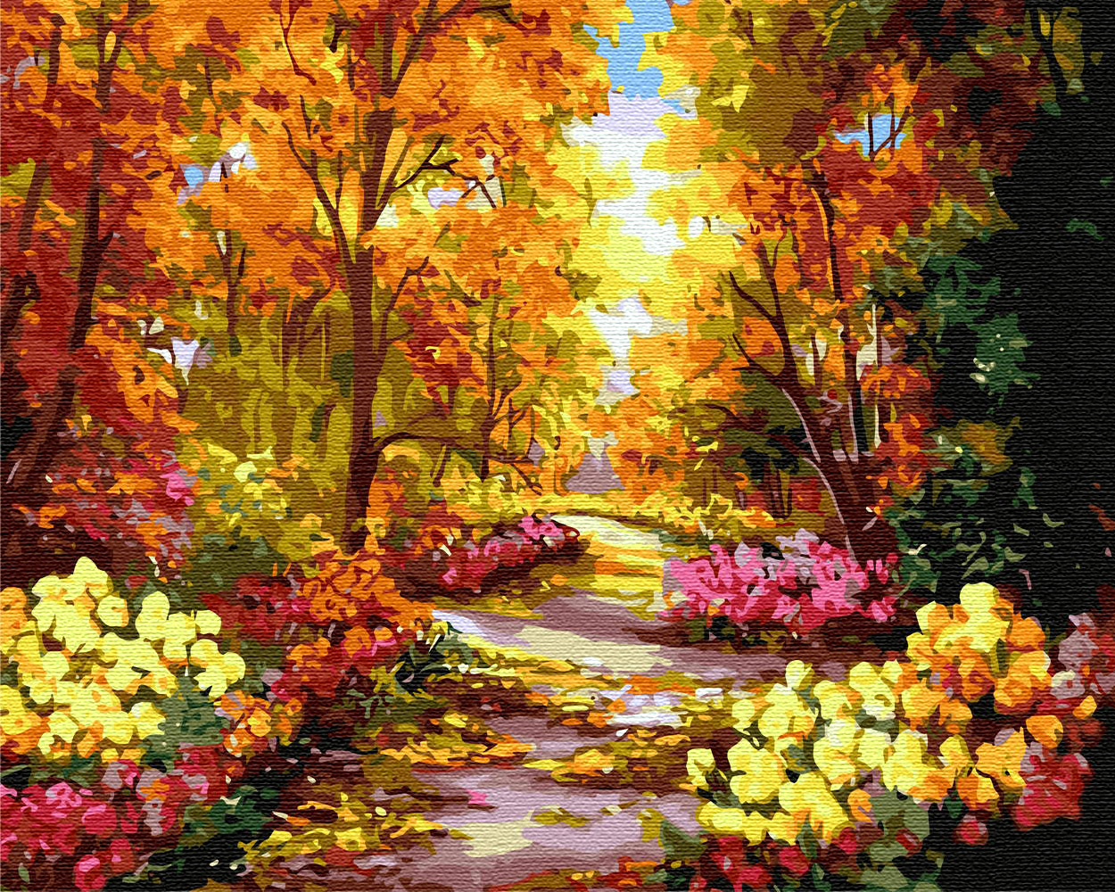 Malowanie po Numerach z Ramą w Malowanie po numerach - pejzaż - Allegro ...