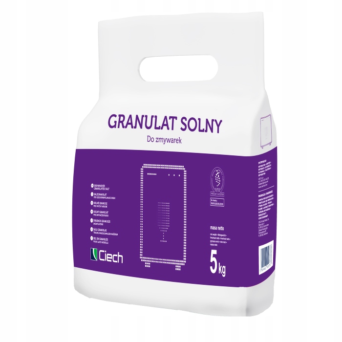 SÓL GRUBOZIARNISTA DO ZMYWAREK PRALEK 5 KG GRANULAT SOLNY CIECH G-SALT ...