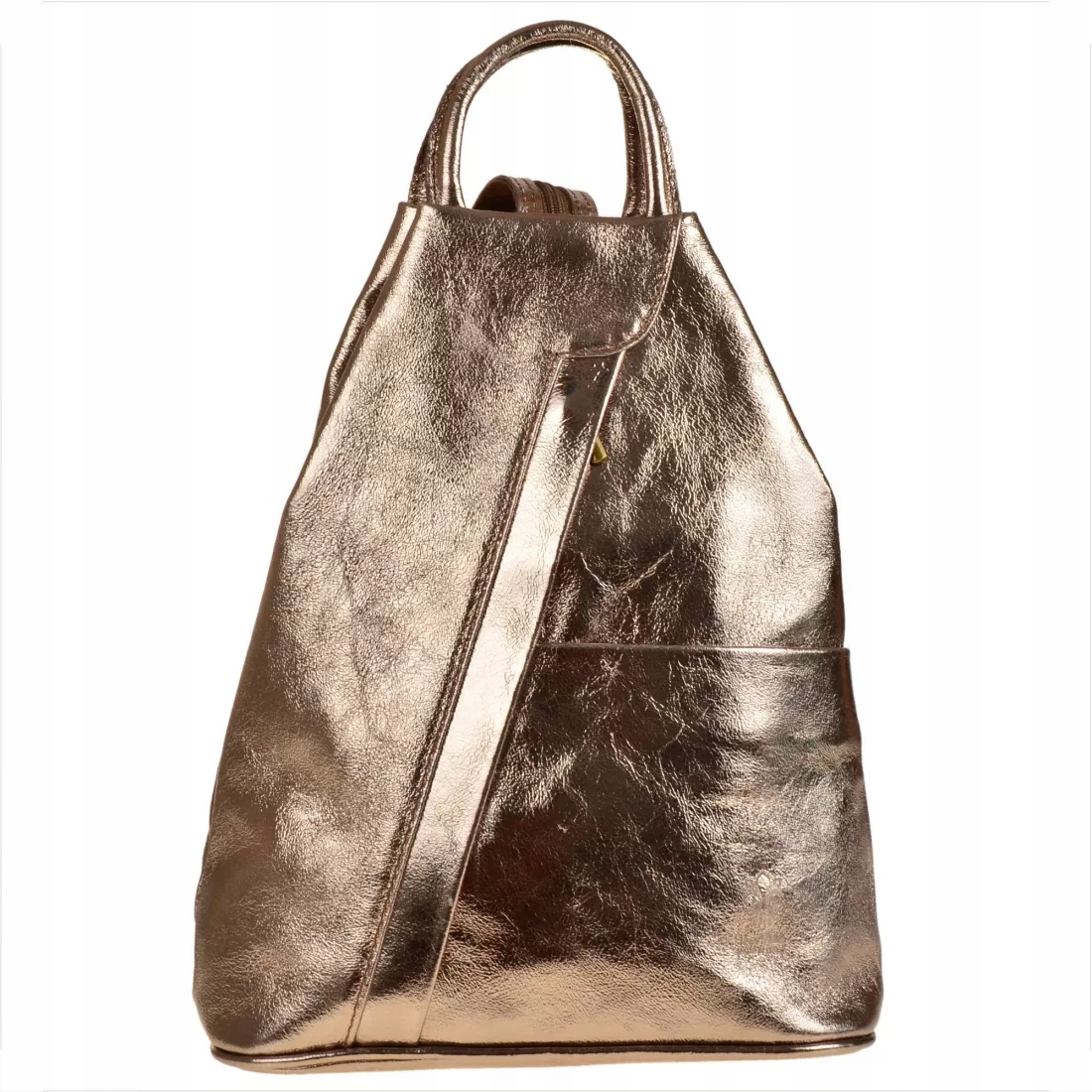 Vera Pelle plecak Skóra naturalna złoty z Włoch [S (5901154909445 ...