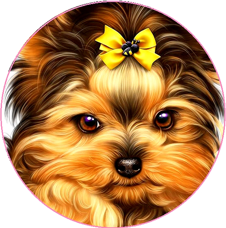 OPŁATEK NA TORT PIES PIESEK YORK OKRĄGŁY 20CM • Cena, Opinie ...