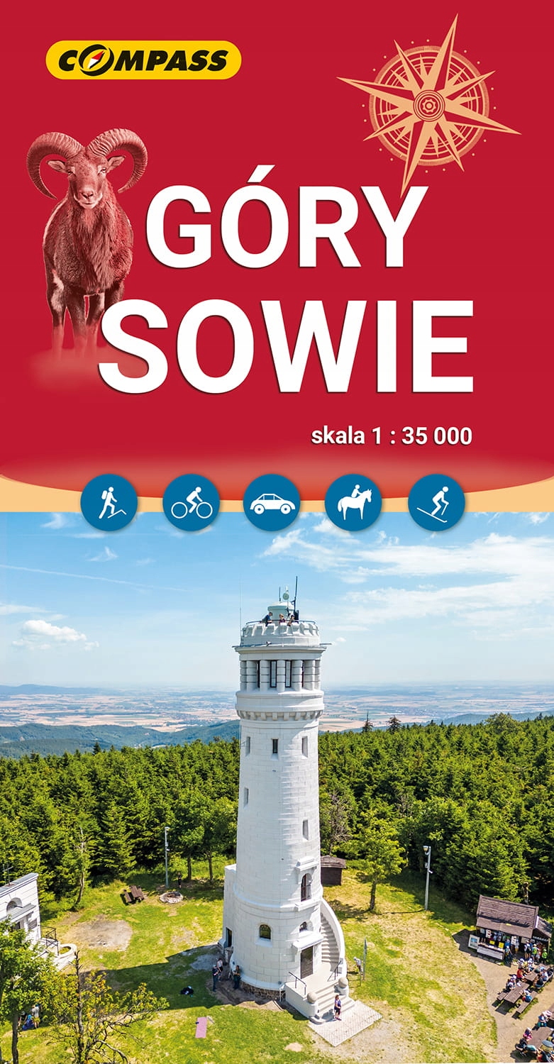 GÓRY SOWIE mapa 1:35 000 COMPASS 2024 Praca zbiorowa - 10.51PLN ...