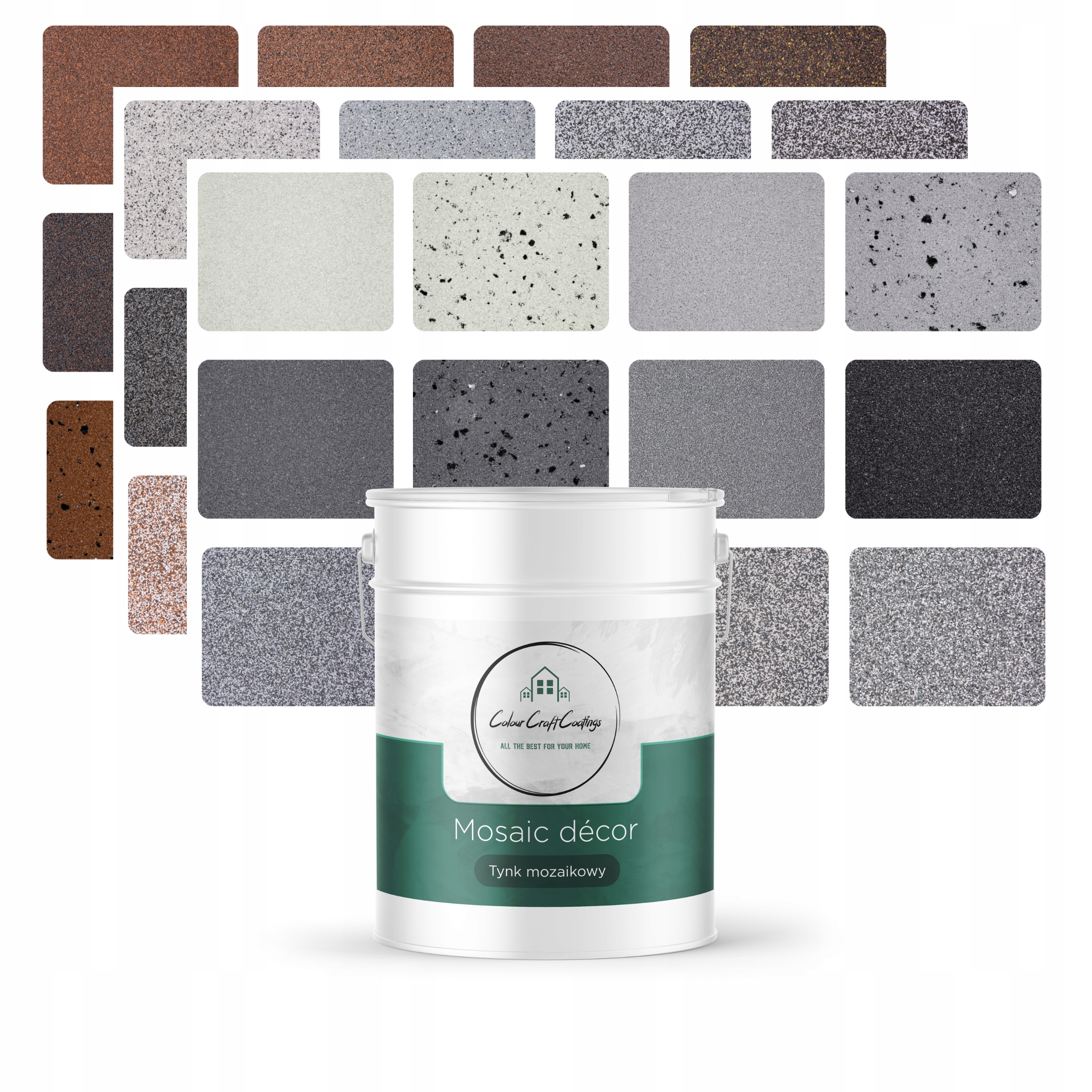 Próbka Płynna Tynku Mozaikowego Dekoracyjnego 1,5Kg Różne Kolory ...