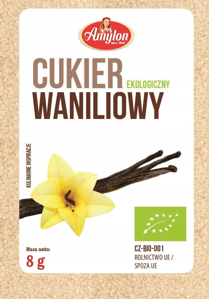 CUKIER WANILIOWY BIO 8 g - AMYLON (8594006668408) • Cena, Opinie ...