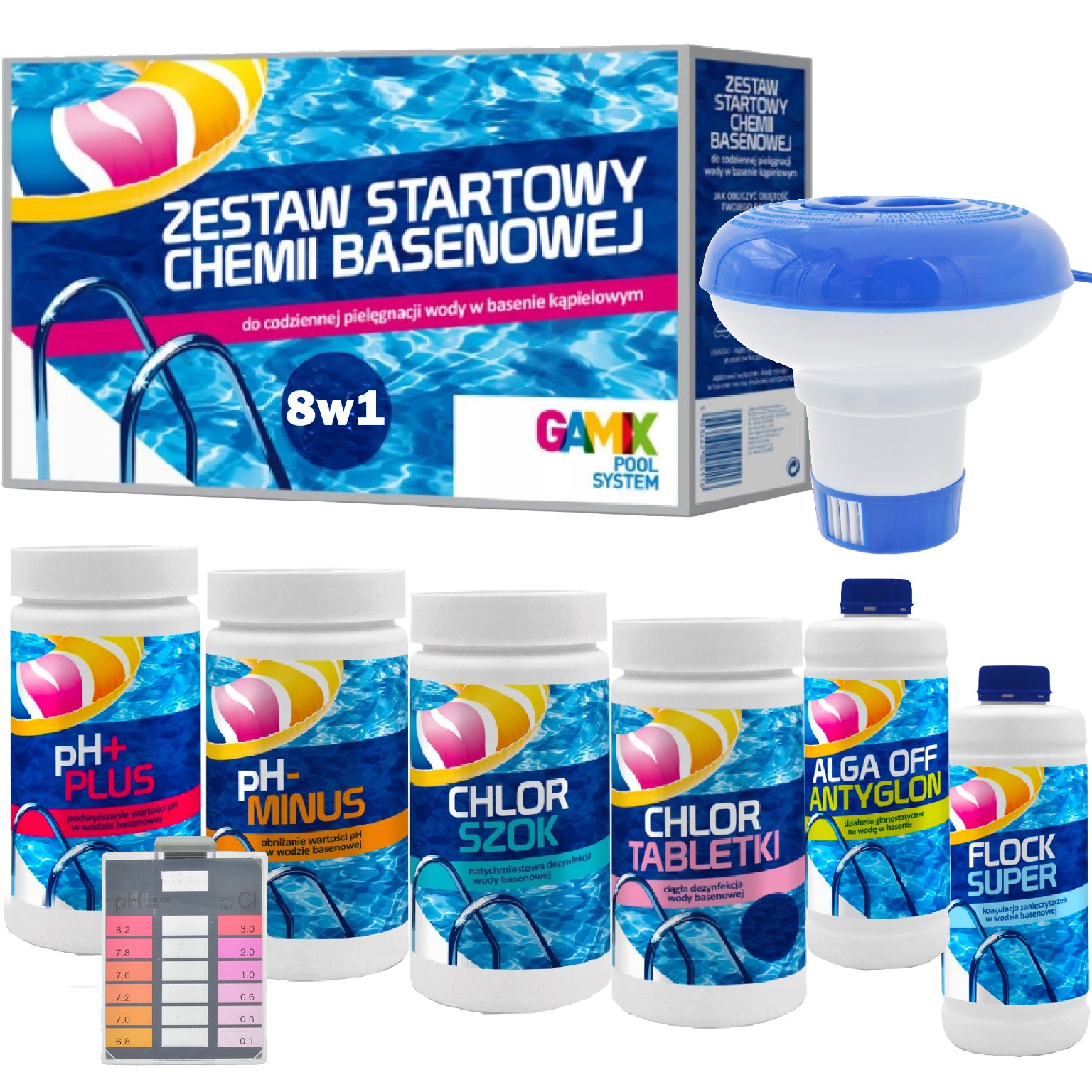 Zestaw startowy 8w1 CHEMIA do basenu BOJA GAMIX (5902734241047) • Cena ...