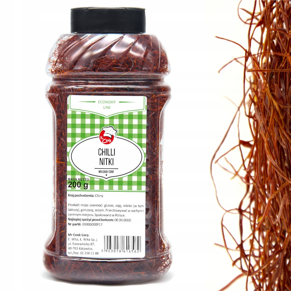 Chilli Nitki 200g Angel hair Chili #Gourmet 9810913468 - Allegro.pl