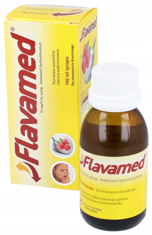 Syrop Flavamed 15mg/5ml malinowy 100 ml 100 ml 1 szt. syrop ...
