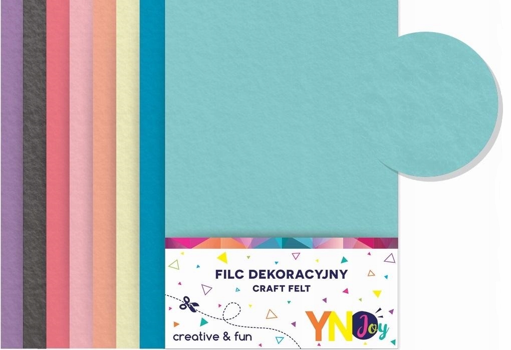 FILC DEKORACYJNY KOLOROWY PASTELOWE KOLORY A4 8SZT (5902277279378 ...