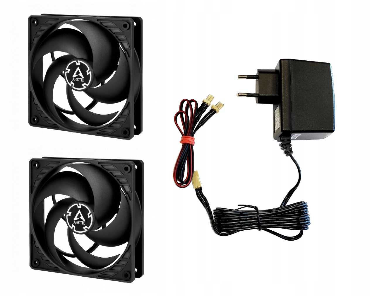 2 120mm ventilátory s napájecím zdrojem 230V pro Rack skříně za 642 Kč ...