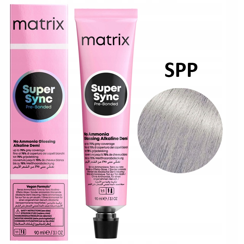 MATRIX SUPER SYNC PRE-BONDED TONER FARBA DO WŁOSÓW BEZ AMONIAKU SPP ...
