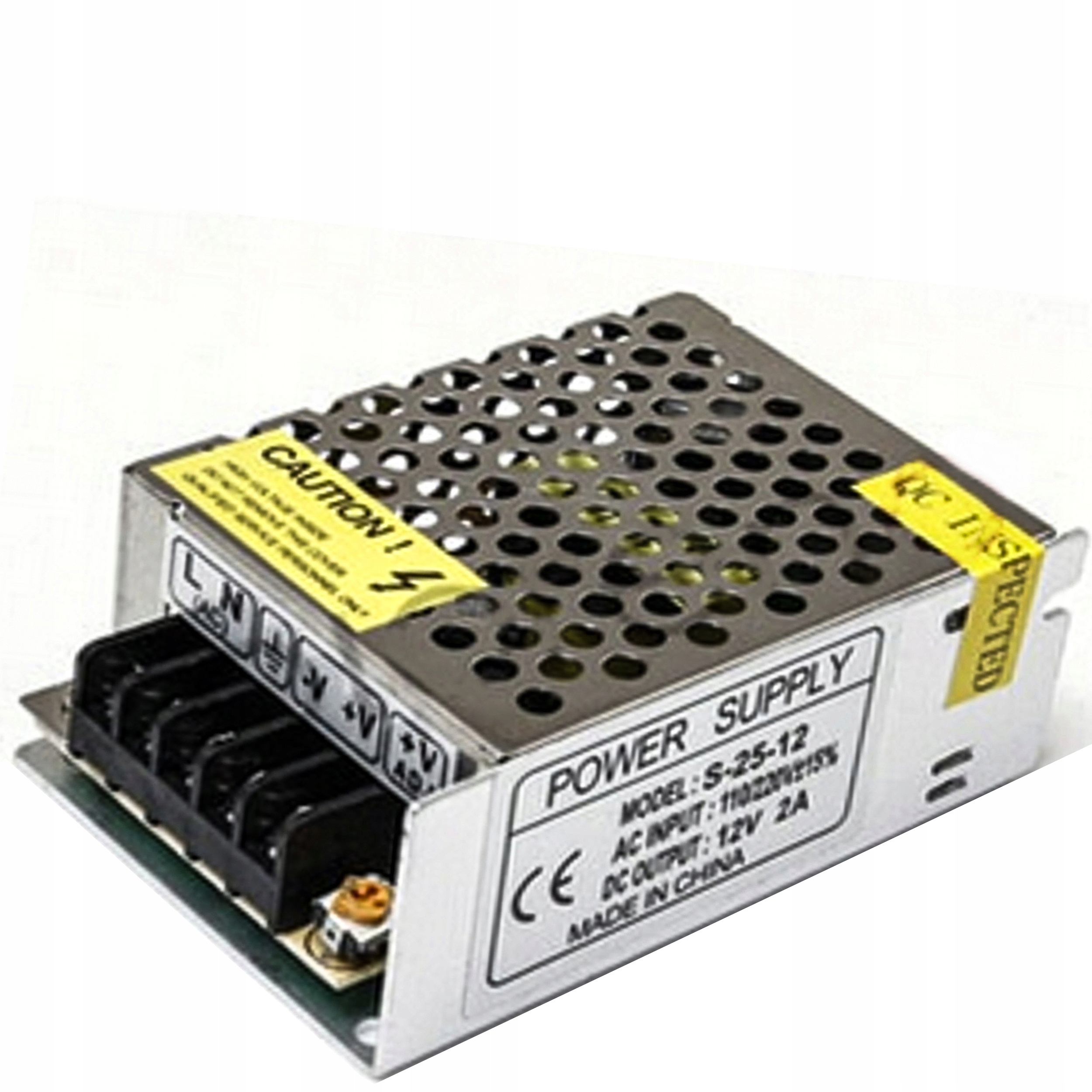 ALUMINIOWY METALOWY ZASILACZ MODUŁOWY TRANSFORMATOR 230V - 12V LED IP20 25W (ZM25W) • Cena ...