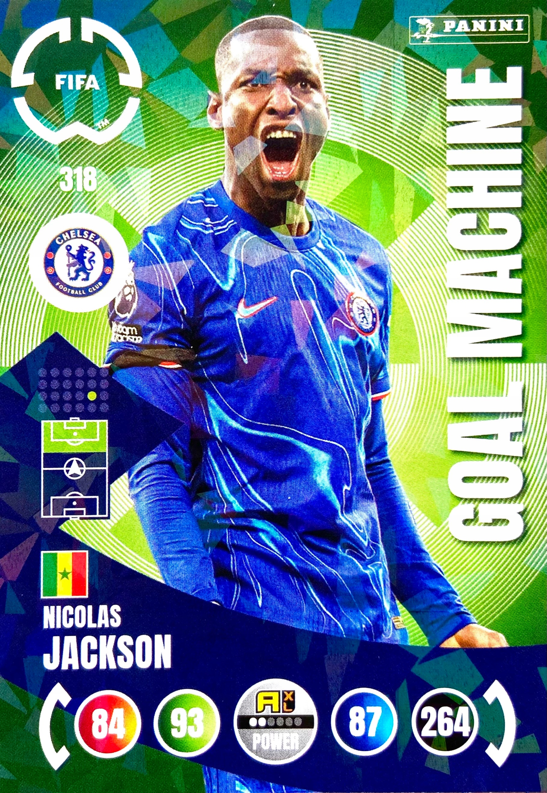 MAJSTROVSTVÁ SVETA FIFA KLUBOV 2025 SILNÝ GÓLOVÝ STROJ 318 NICOLAS ...