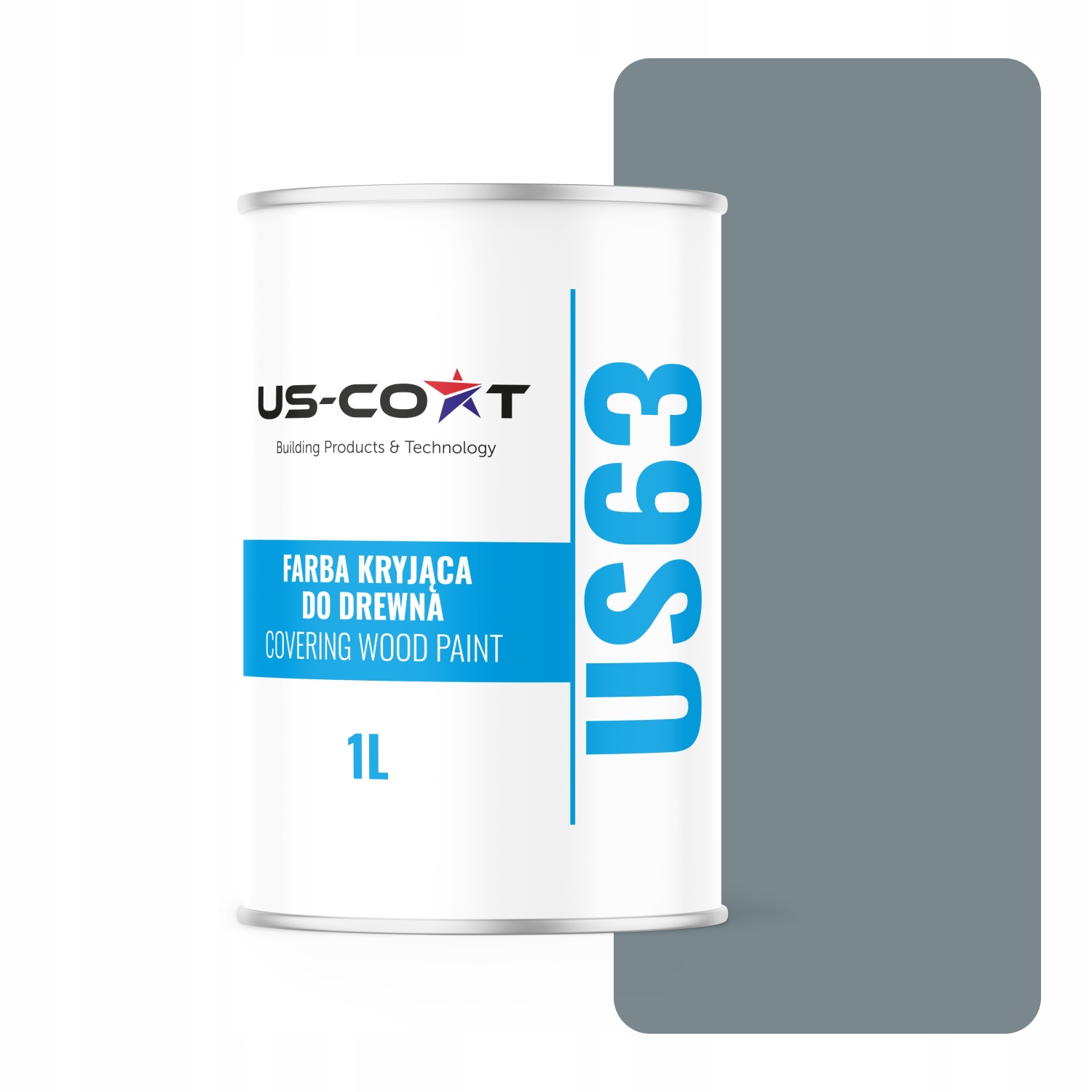 FARBA DO DREWNA KRYJĄCA DRZWI RENOWACJI WIEWIÓRKA SZARA RAL 7000 POŁYSK ...