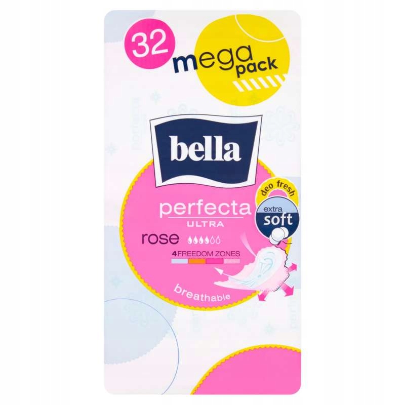 Bella PERFECTA ULTRA Podpaski Rose 32 szt. (5900516305321) • Cena ...