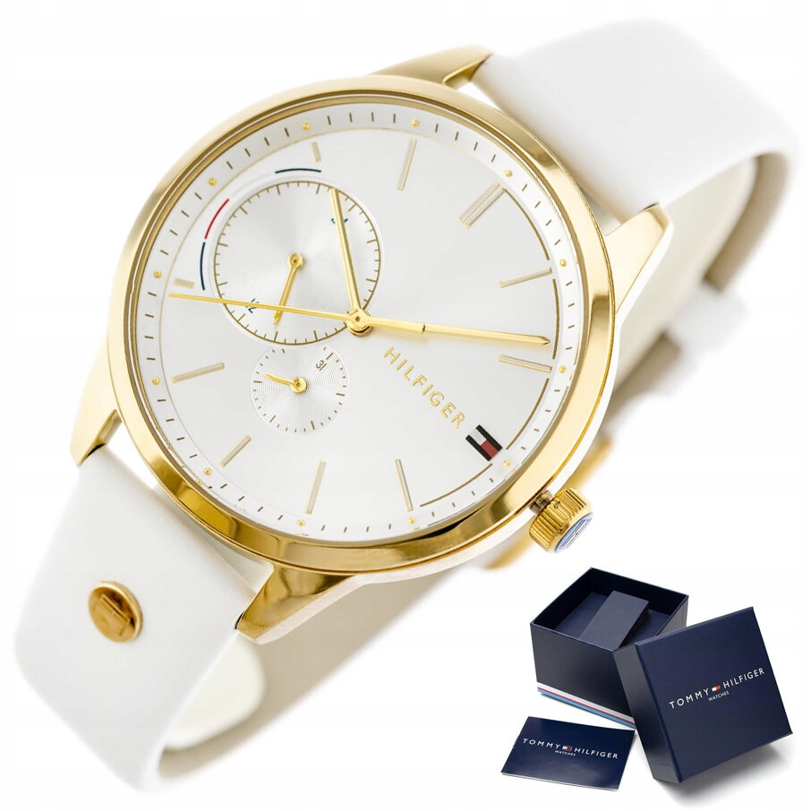 Pasek Damski Biało Złoty - Niska cena na Allegro.pl