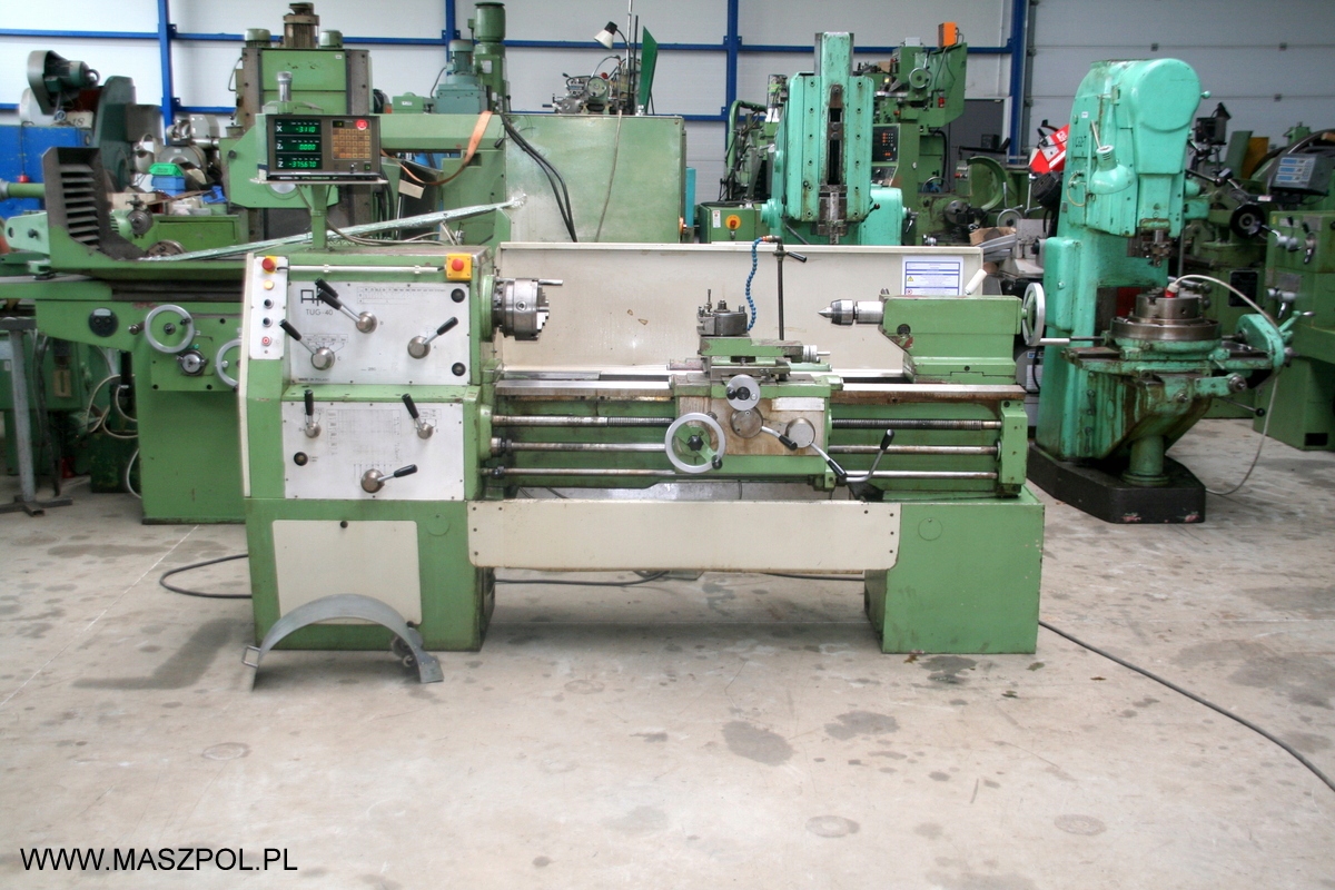 Tokarka TUG 40 x 1000 ANDRYCHÓW - ODCZYTY MITUTOYO - SUPER STAN - FILM ...