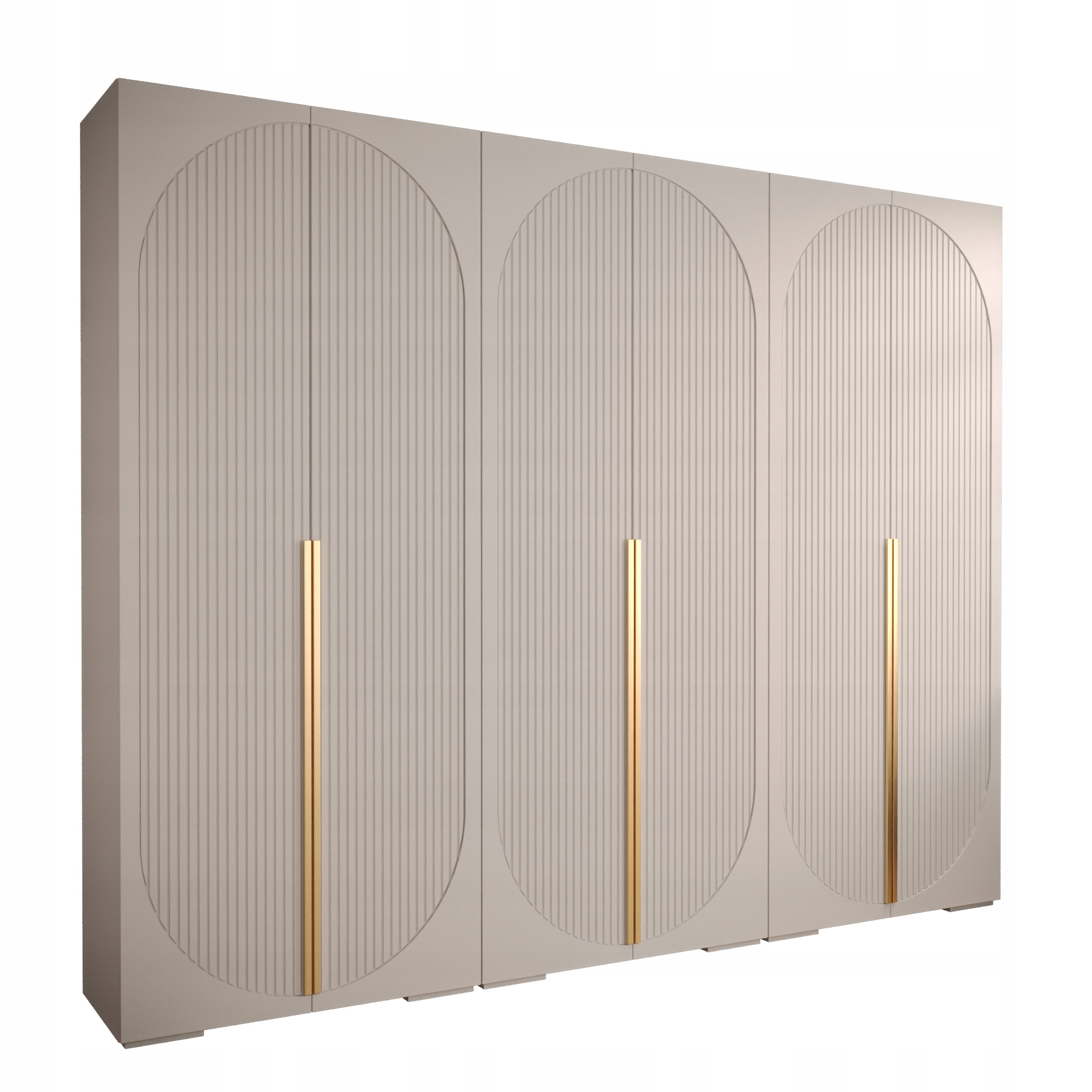 Szafa Abiks Meble MANHATTAN RYFEL 300 x 236,7 x 47 cm biały, czarny z ...