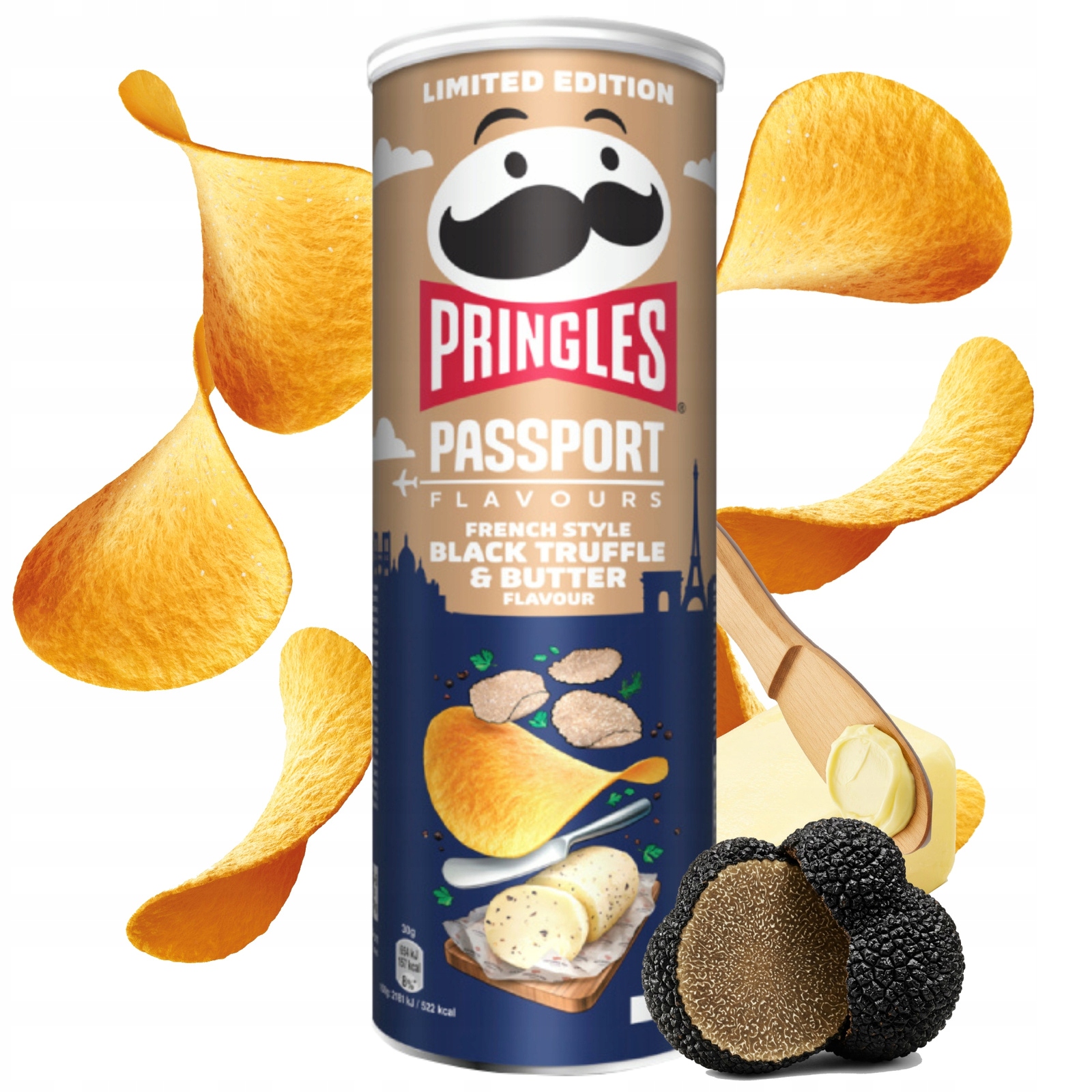 Chipsy ziemniaczane Pringles French Style Black Truffle & Butter 165g (5053990182480) • Cena ...