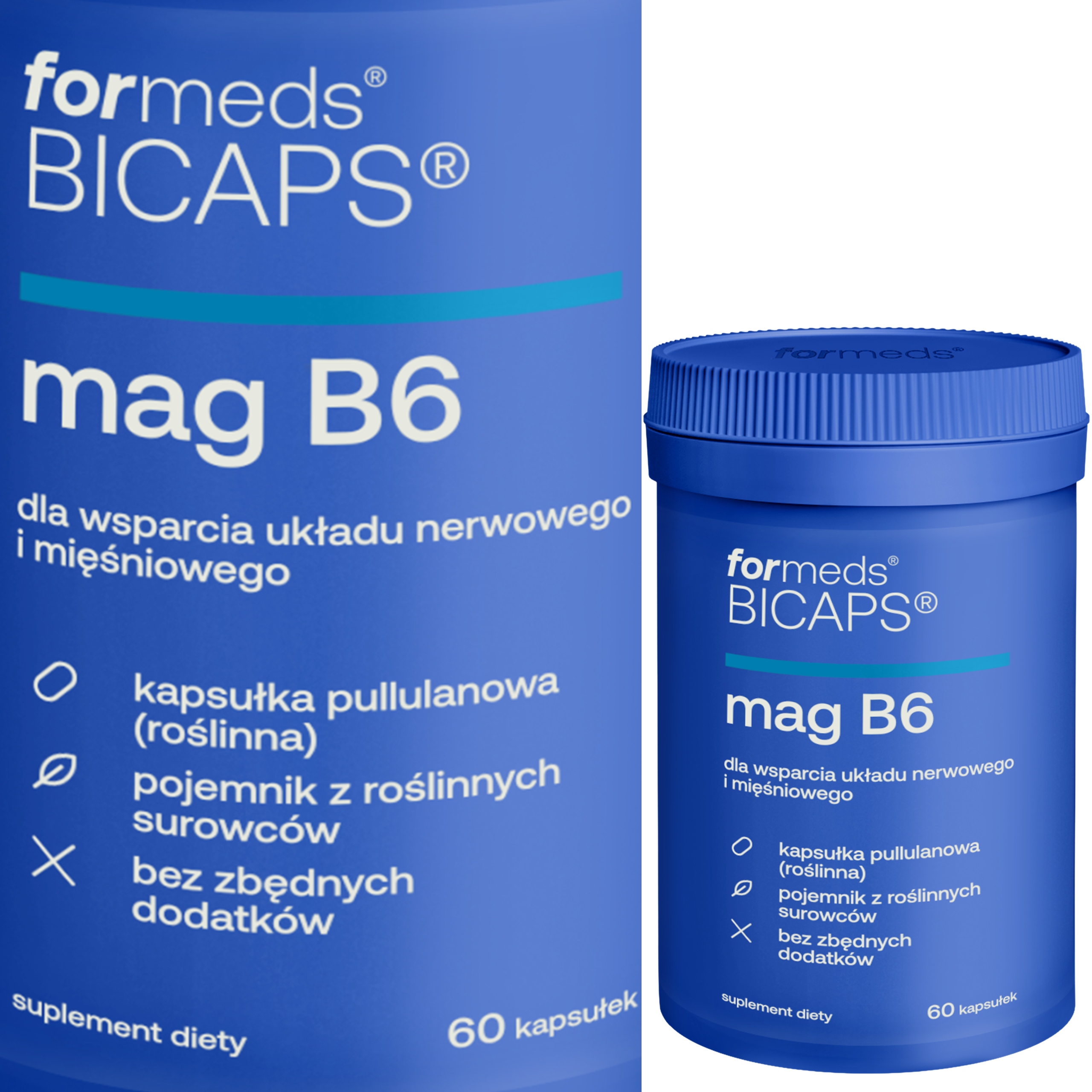 formeds BICAPS mag B6 | Cytrynian magnezu + witamina B6 | 60 kapsułek (5903148622446) • Cena ...
