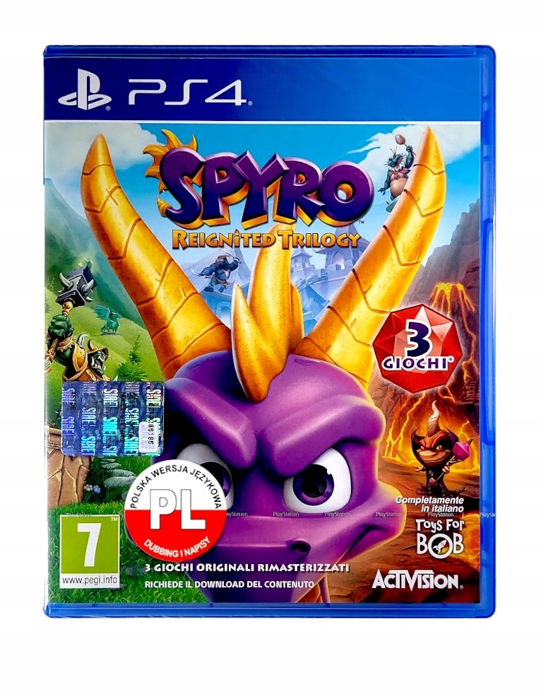 SPYRO REIGNITED TRILOGY PS4 / PS5 / DUBBING PL / PŁYTA - Stan: Nowy 106.90PLN - Sklepy, Opinie ...