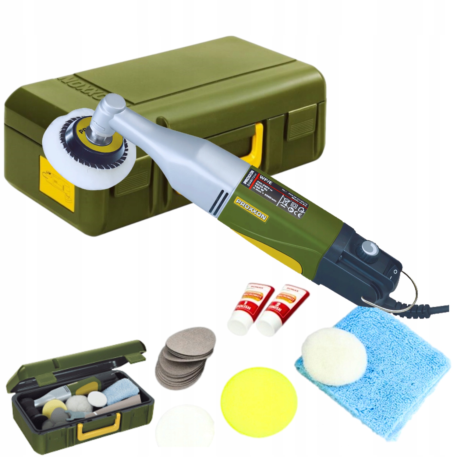 PROXXON Szlifierka polerka kątowa sieciowa 100W WP/E w walizce 28660 ...