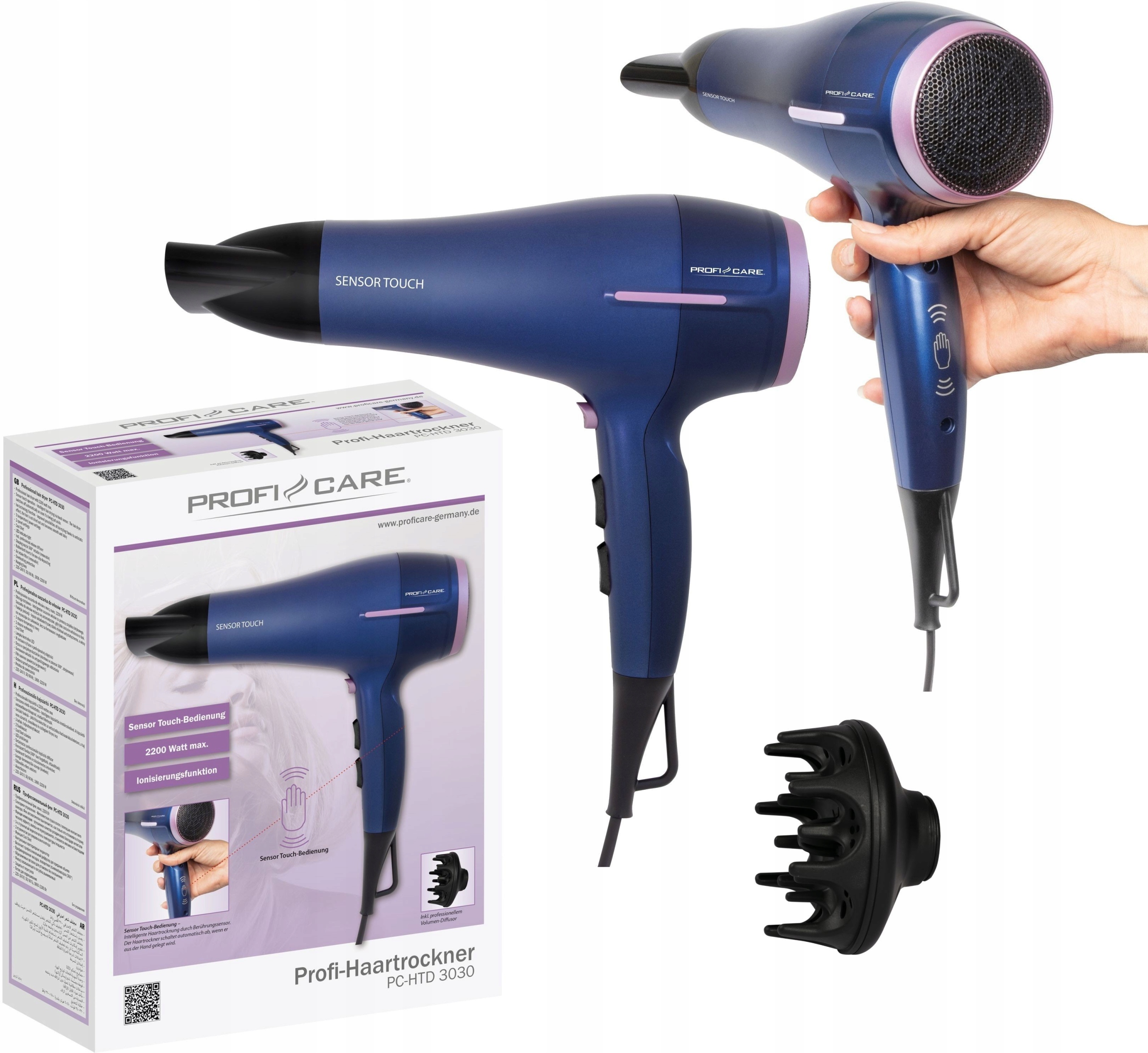 SUSZARKA DO WŁOSÓW PRO JONIZACJA MOCNA ProfiCare PC-HTD - Sklep, Opinie ...