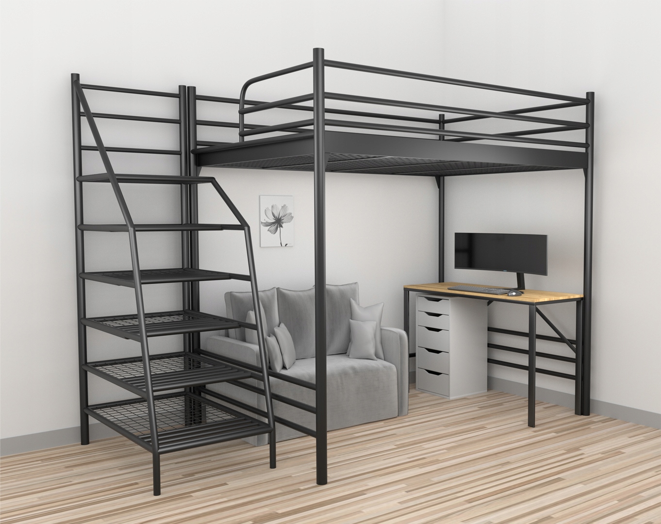 ANTRESOLA 140X200 ZE SCHODAMI WZDŁUŻ Z LEWEJ • Cena, Opinie • Łóżka ...