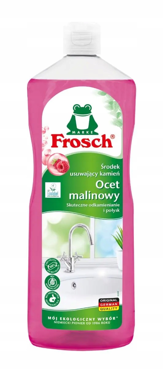 FROSCH Środek czyszczący usuwający kamień Ocet Malinowy 1L ... FROSCH Środek czyszczący usuwający kamień Ocet Malinowy 1L ...
