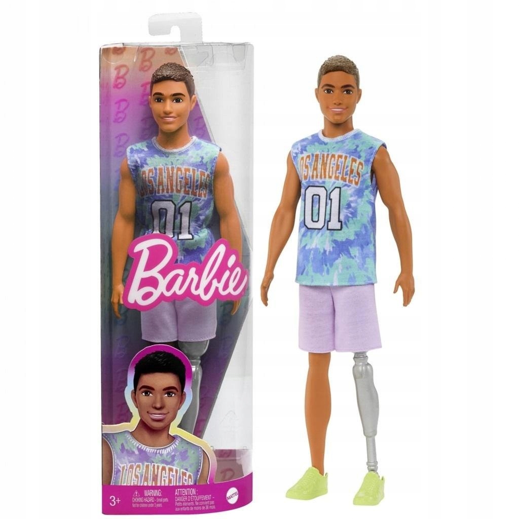 Barbie Fashionistas. Ken z protezą nogi HJT11 (0194735094370) • Cena ...