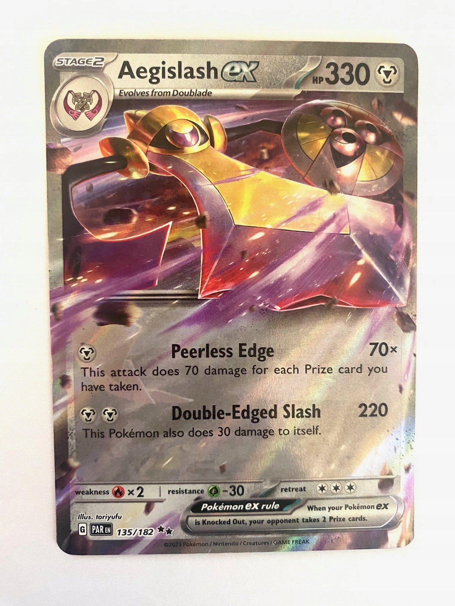 Pokemon Paradox RIft Ultra Rare 135/182 Aegislash ex - porównaj ceny ...