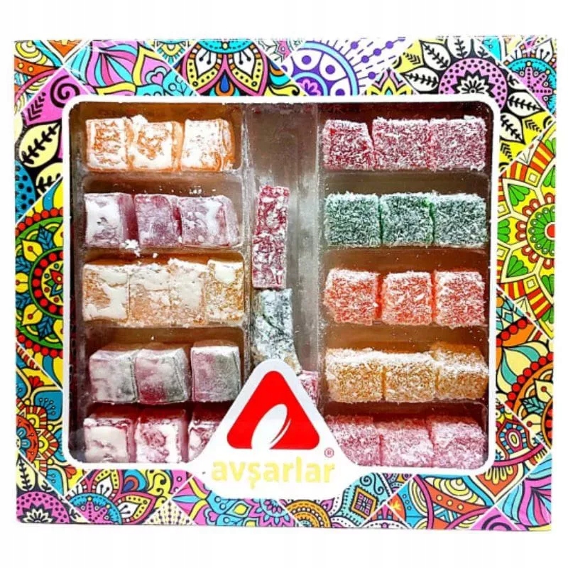 Lokum turecki przysmak galaretka owocowa egzotyczna, słodycze 500g ...