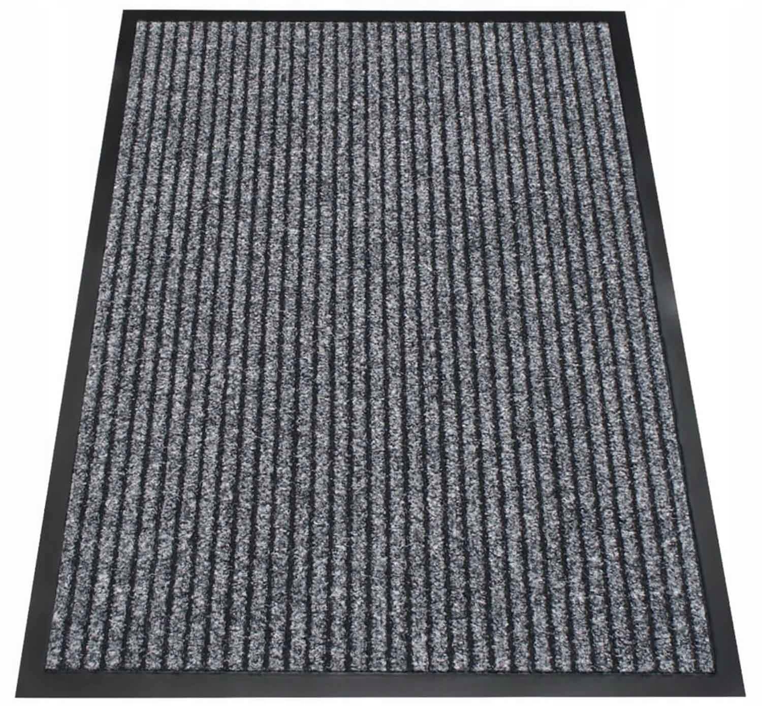 Wycieraczka Eureka Home gumowa PVC czarna 90x150 cm antypoślizgowa ...