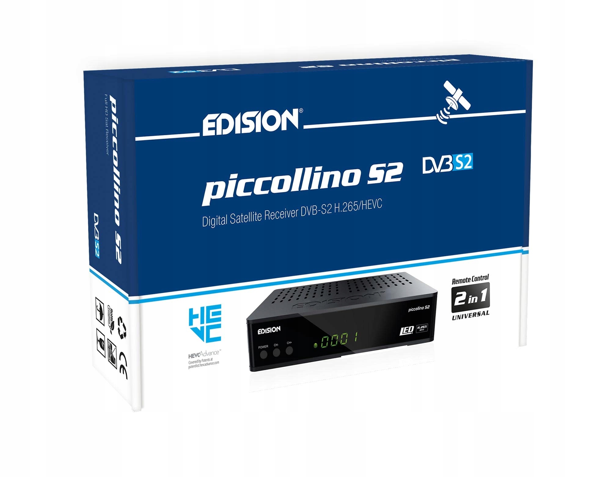 TUNER DVB-S2 EDISION PICCOLLINO H.265/HEVC - Sklep, Opinie, Cena w ... TUNER DVB-S2 EDISION PICCOLLINO H.265/HEVC - Sklep, Opinie, Cena w ...