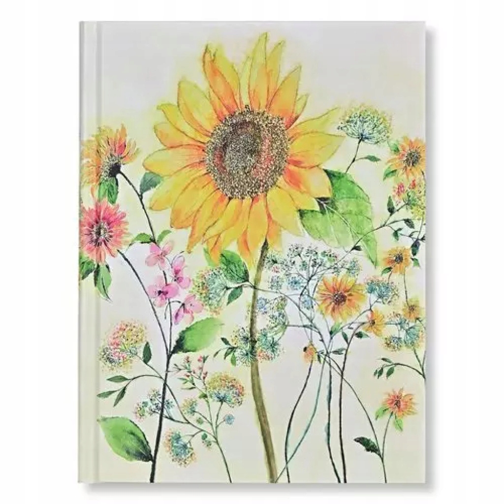 Notatnik Szyty Słonecznik Akwarela Peter Pauper Press folia Peter ...