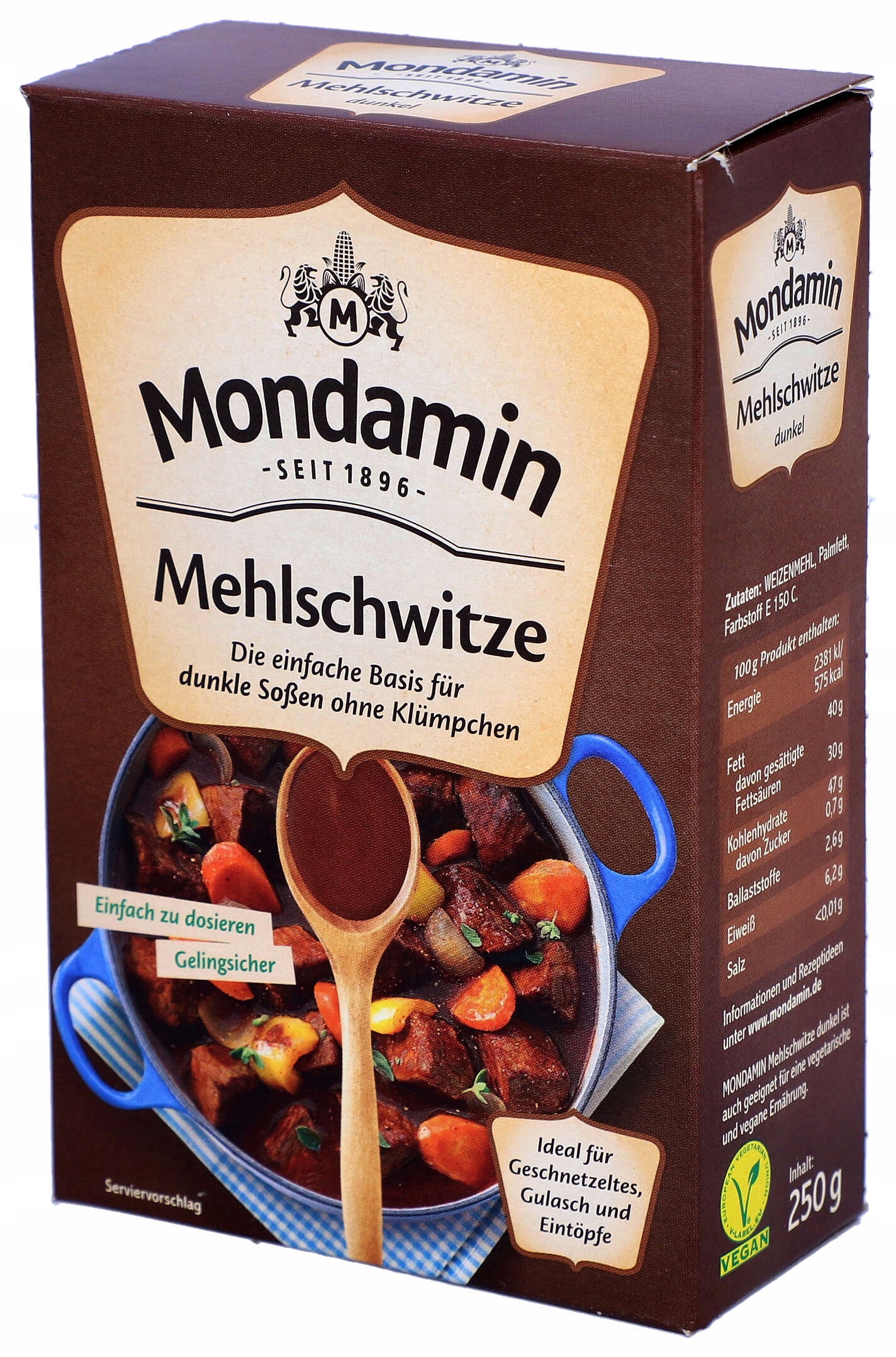 Zasmażka Mondamin do ciemnych sosów 250g - porównaj ceny - Allegro.pl