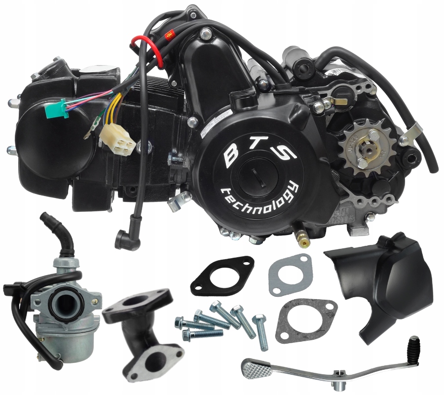 SILNIK 125 cc PÓŁAUTOMAT ATV QUAD 1+1 WSTECZNY BTS + GAŹNIK za 949 ...