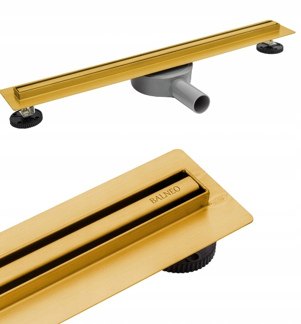 ODPŁYW LINIOWY SLIM 70 CM ZŁOTY SZCZOTKOWANY (5905591090032) • Cena ...